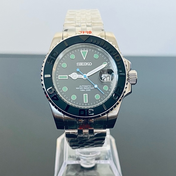 Seiko | Accessories | Seiko Nh35 Nh36 Custom Submarineryachtmaster Diver Watch Sapphire Mods ...